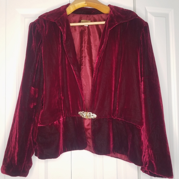 Midnight Velvet | Jackets & Coats | Midnight Velvet Jeweled Jacket ...